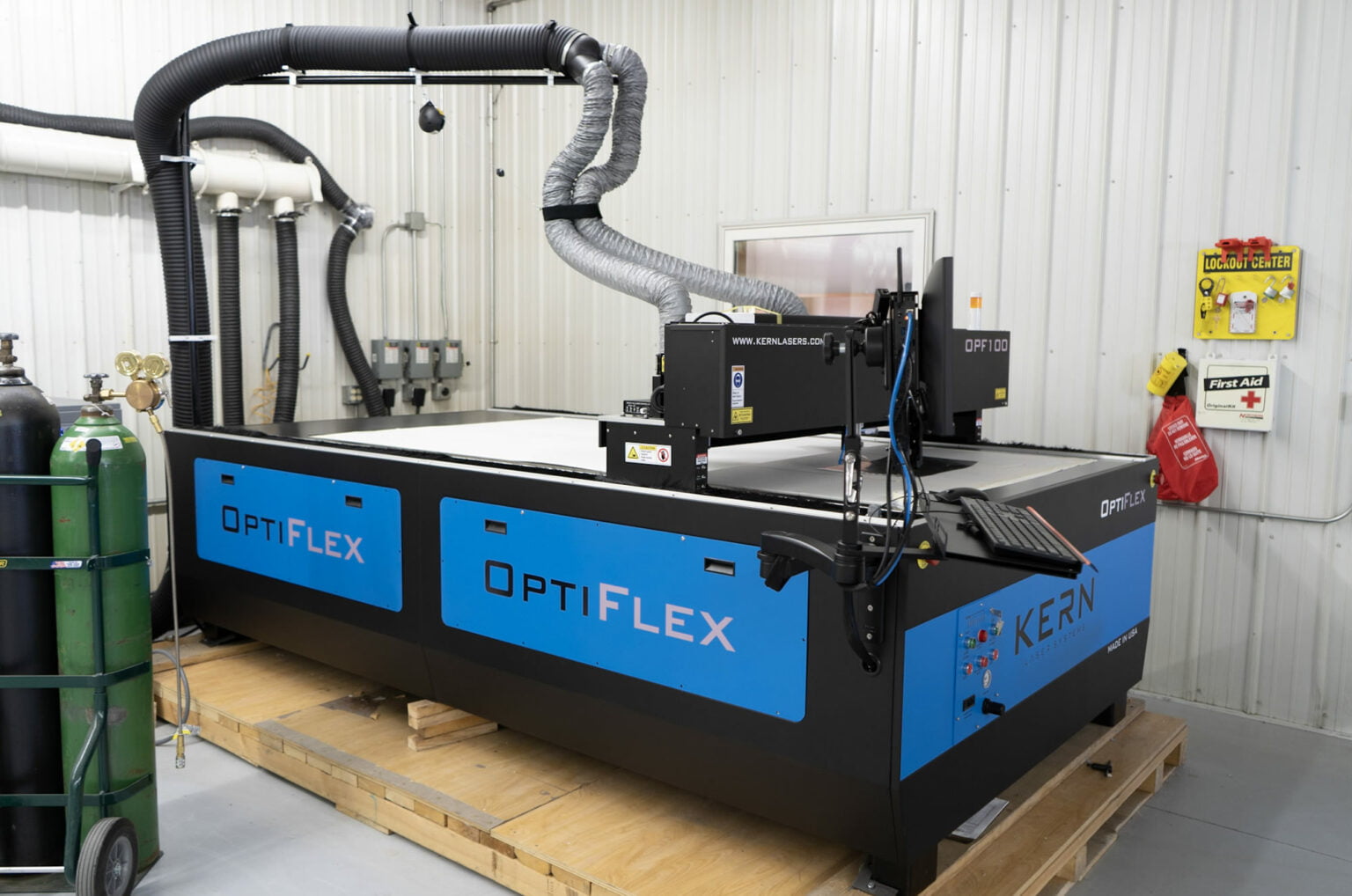 Large Format CO2 Laser Cutter: OptiFlex CNC System